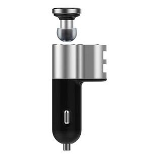 OVEVO Q10 Two Ports USB Auto Charger With Bluetooth Headset