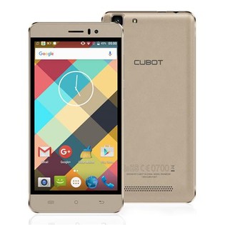 CUBOT RAINBOW 5.0inch HD 3G Android 6.0 MT6580 Smartphone - Gold