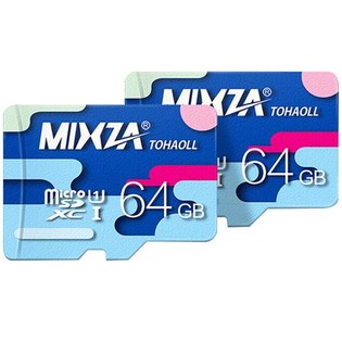 MIXZA Class10 SDHC Micro SD Memory Card Color Series-64GB