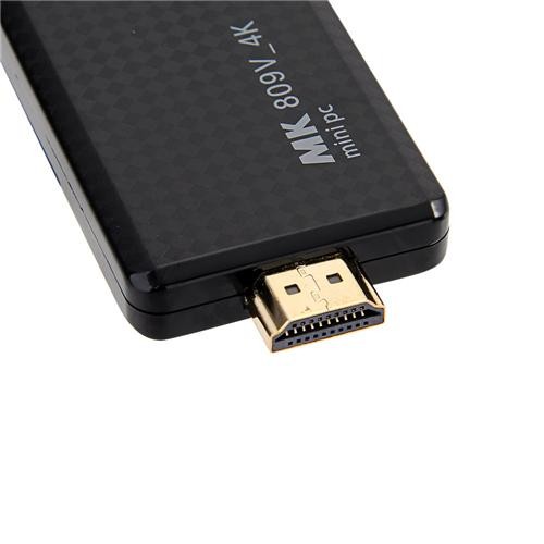 MK809V-4K Android RK3229 TV Dongle + Rii i8+ Hebrew Keyboard Black