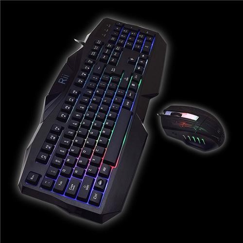 Rii RK400 Gaming Keyboard Mouse Suit - Black