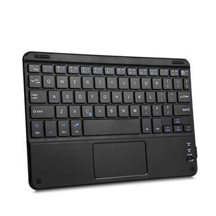 B.O.W Ultra-thin Touch Panel Bluetooth Keyboard Black