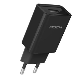 ROCK 2-in-1 QC2.0 & MTK Fast Wall Charger EU Plug - Black