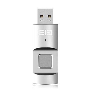 ELE Secret 64GB Fingerprint Encryption USB 2.0 Flash Drive - Silver