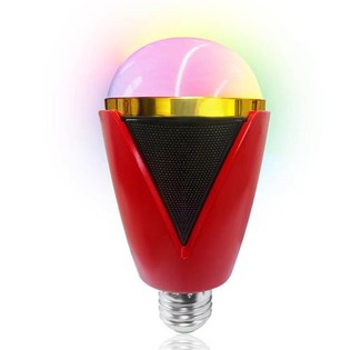 H1007 Smart E27 Bulb Bluetooth 4.0 Speaker - Red