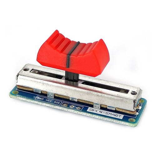 Slide Potentiometer Sensor Module with Volume Control for Arduino - Red