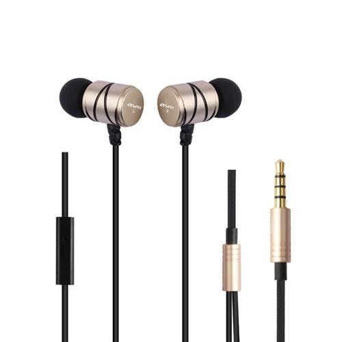 Awei Q5i In-ear Earphones with Mic - Gold