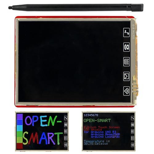 2.8 inch TFT LCD Touch Screen Expansion Shield with Touch Pen for Arduino 2.8 inch TFT LCD Touch Screen Expansion Shield with Touch Pen for Arduino