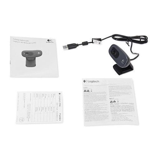 Logitech C270 HD Vid 720P Webcam With MIC Micphone Video Calling