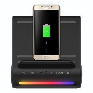 AZPEN DockAll D-100 Wireless Charger Bluetooth Speaker
