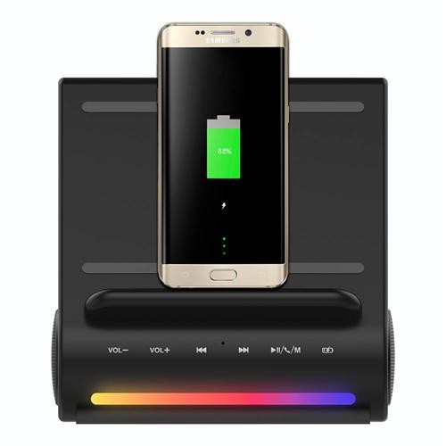 AZPEN DockAll D-100 Wireless Charger Bluetooth Speaker