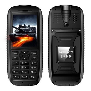 VKworld Stone V3 MAX 64MB 64 MB Rugged Phone - Black