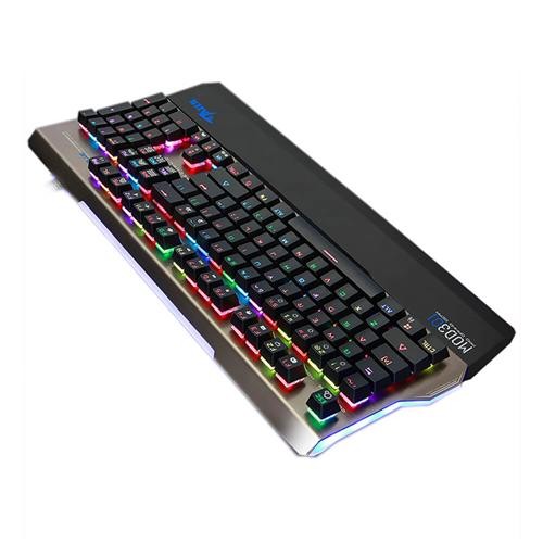 E-3LUE K751 RGB Mechanical Keyboard 104 Key Blue Switch Black