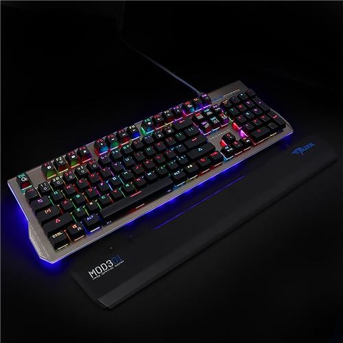 E-3LUE K751 RGB Mechanical Keyboard 104 Key Blue Switch Black