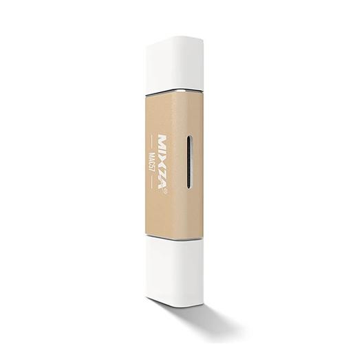 MIXZA MAC57 3-in-1 Micro SD Card Reader For Apple Smartphone - Gold