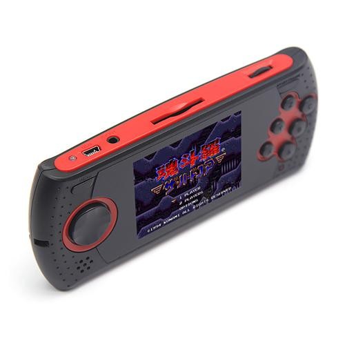 3 Inch 16 Bit Handheld Game Console Red and Black