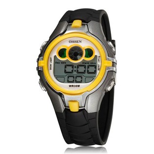 Ohsen 0739 LED Digital Sport Watch -Yellow