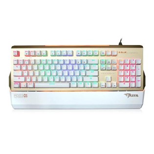 E-3LUE K751 RGB Mechanical Keyboard 104 Key Black Switch White