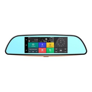 CARSUITE T7 Smart Android Car Rearview Mirror Camera - Black