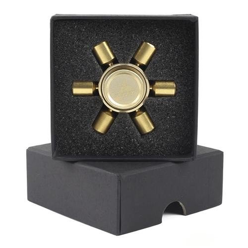 FQ777 Hexagonal Fidget Hand Spinner Brass Gold