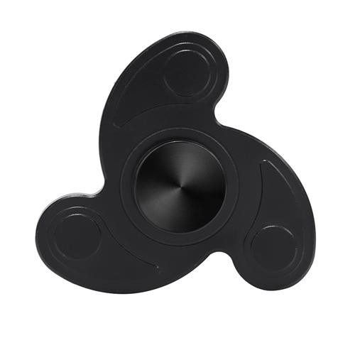 Fidget Hand Spinner Triangle Aluminum Alloy Black