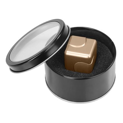 Fidget Cube Aluminum Alloy Gold