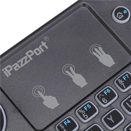 IPazzport Wireless Keyboard 2.4G Touchpad 3-color Back