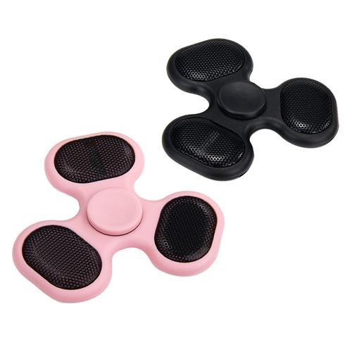 Fidget Hand Spinner Bluetooth Speaker LED Light Pink