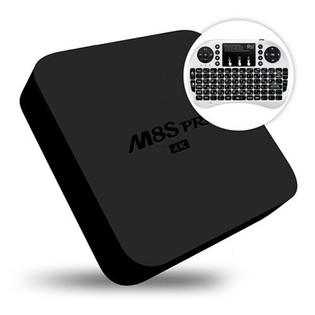 M8S PRO Android 6.0 RK3229 4K TV BOX+Rii i8+White