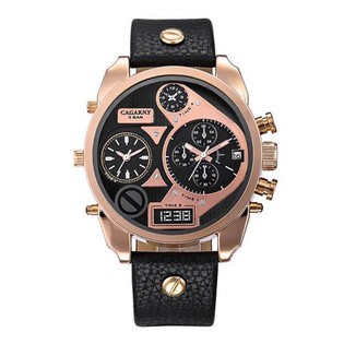 CAGARNY 6822 Quartz Wrist Sport Watch Rose Gold