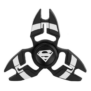Fidget Hand Spinner Superman Zinc Alloy Black