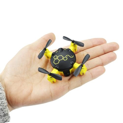 FQ777 FQ04 Beetle Mini Pocket Drone with Camera RTF Yellow