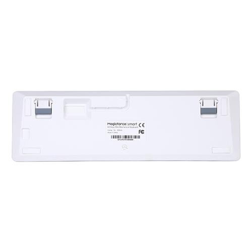 Magicforce 68-Keys Ergonomic Wired Mechanical Keyboard - White Silver