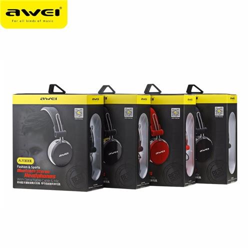 AWEI A700BL Bluetooth Headphones with Mic Black