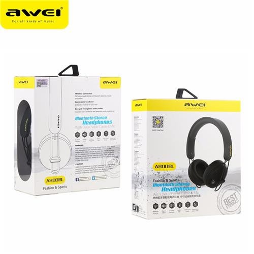AWEI A800BL Wireless Bluetooth Headphones with Mic Black
