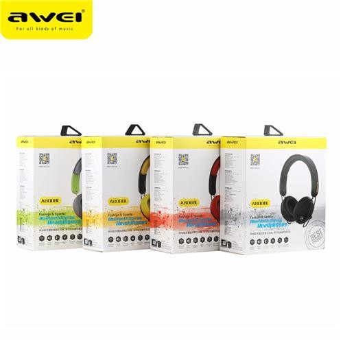 AWEI A800BL Wireless Bluetooth Headphones with Mic Black