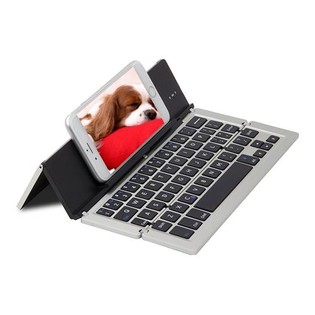 F18 Wireless Bluetooth Ultra-thin Keyboard Metal Silver