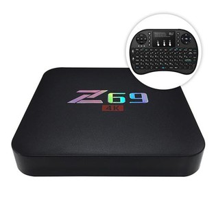Z69 2G/16GB Smart TV BOX + Rii i8+ Black