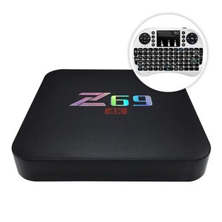 Z69 2G/16GB Smart TV BOX + Rii i8+ White