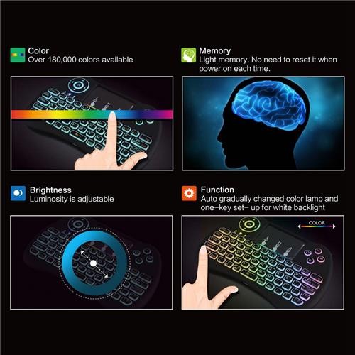 H9 Wireless Keyboard with Touchpad