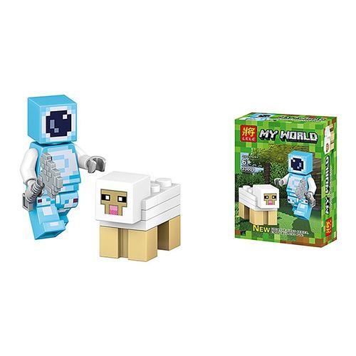 8PCS My World Minecraft Building Block Action Figures toys