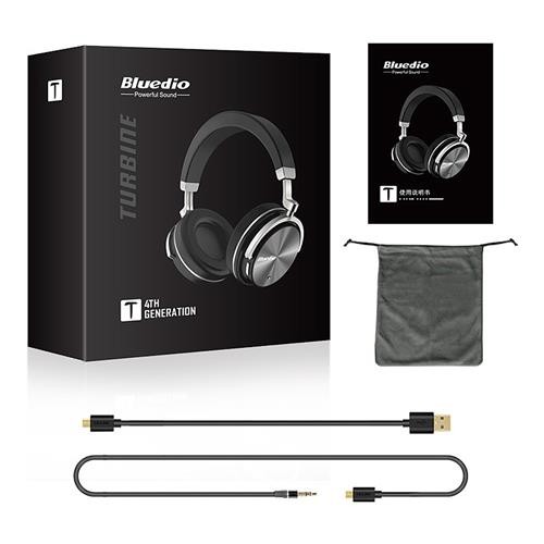 Bluedio T4 Wireless Bluetooth Headphone with Mic Black
