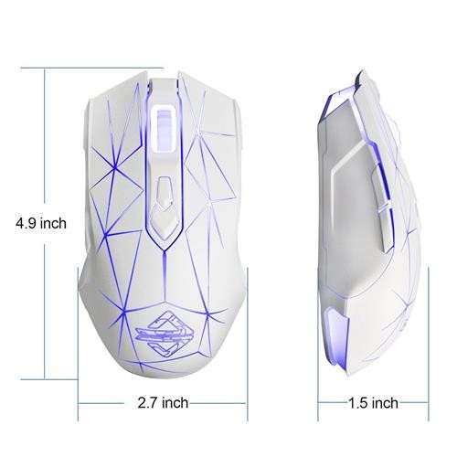 Ajazz AJ52 Wired Gaming Mouse White