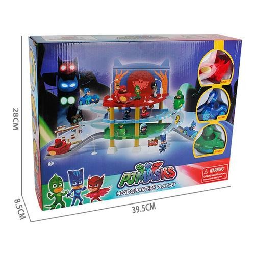 PJ Masks Action Figure Toys with Car Track