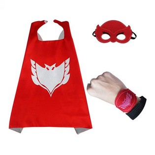 4PCS PJ Masks Cloak Wristband Mask Red