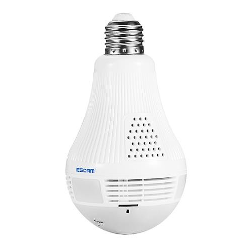 ESCAM QP136 960P WiFi IP Bulb Camera White