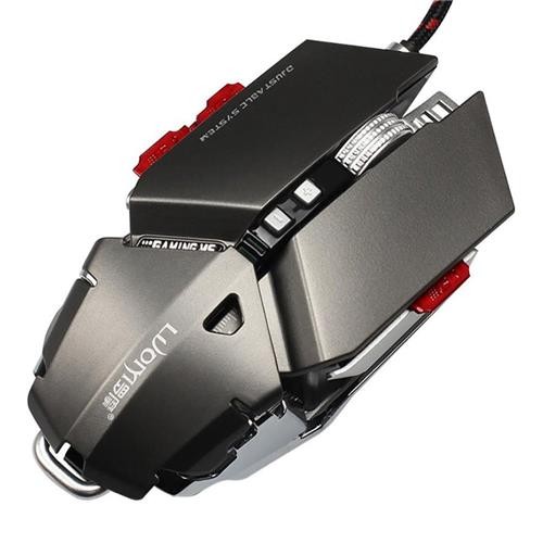 Luom G50 Wired Programmable Mechanical Mouse Avago A5050 9 Keys