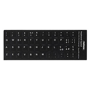 Keyboard Italian Layout Sticker Black