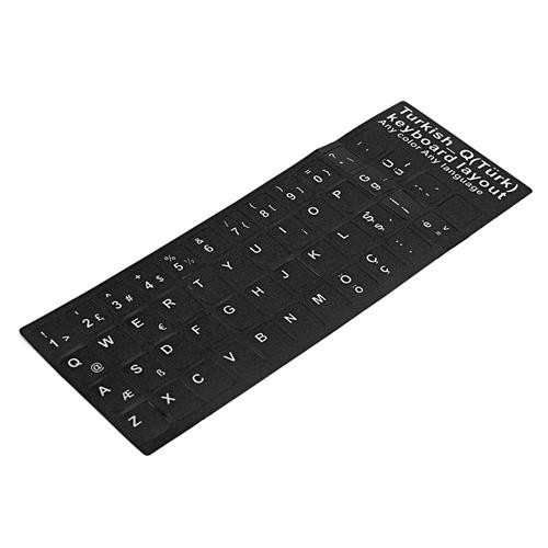 Keyboard Turkish Layout Sticker Black