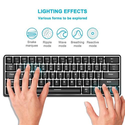 ACGAM AG6X Wired Mechanical Keyboard Full Keys Programmable